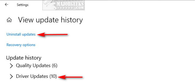 While at Start > Settings Update & Security, click on View update ...