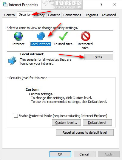 Confirm that Include all network paths (UNCs) is checked and click ...