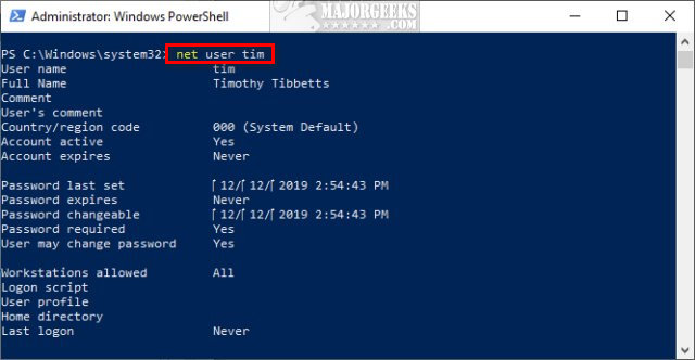You can save the results (Command Prompt only) by typing in wmic ...