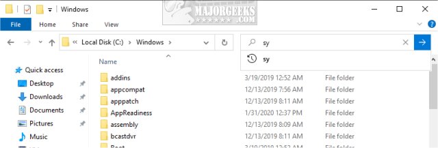 Previously, Live Search allowed you to click on a file when it was found.