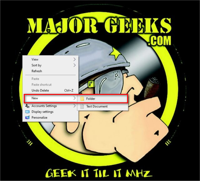 Download the registry files from MajorGeeks and extract the two files:
