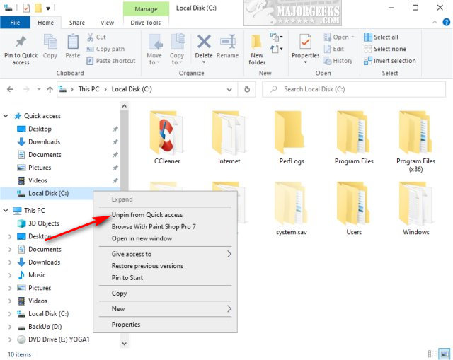 How to Restore Missing Pin to Start Context Menu in Windows 10