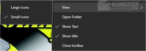 1: Show title removes the words Quick Launch.