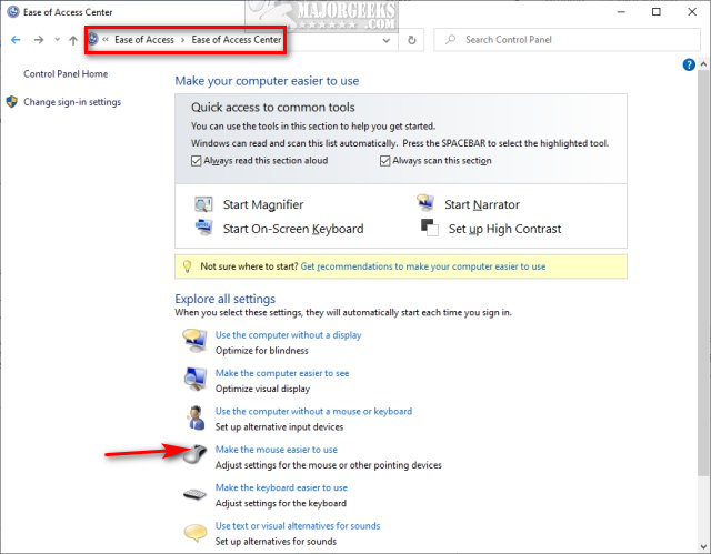 Click on Activate a window by hovering over it with the mouse