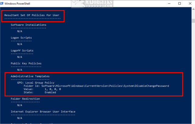 Scroll down and find Resulatant set of policies for user . Any changes ...