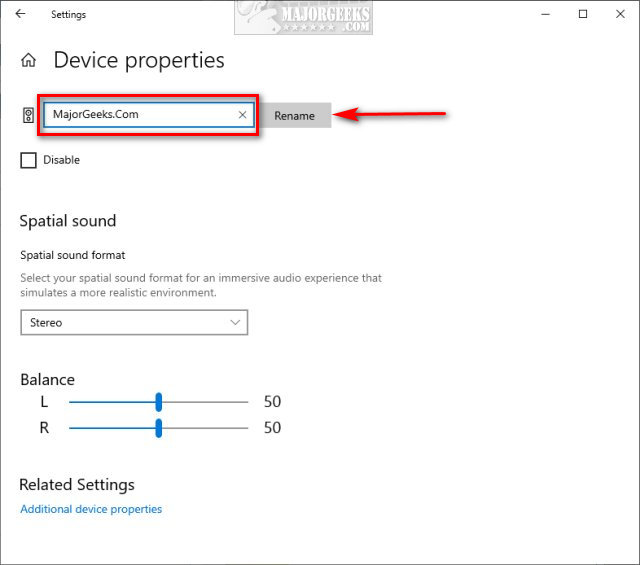 1: Rename Your Sound Input or Output Devices From Control Panel