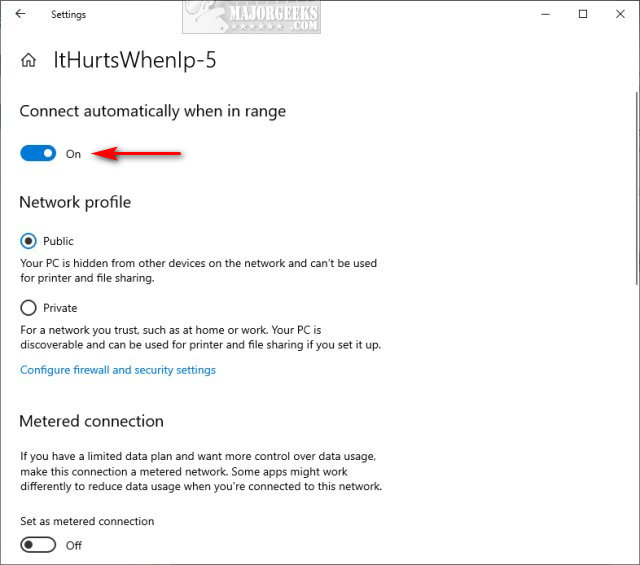 Turn On or Off Connect Automatically in Control Panel