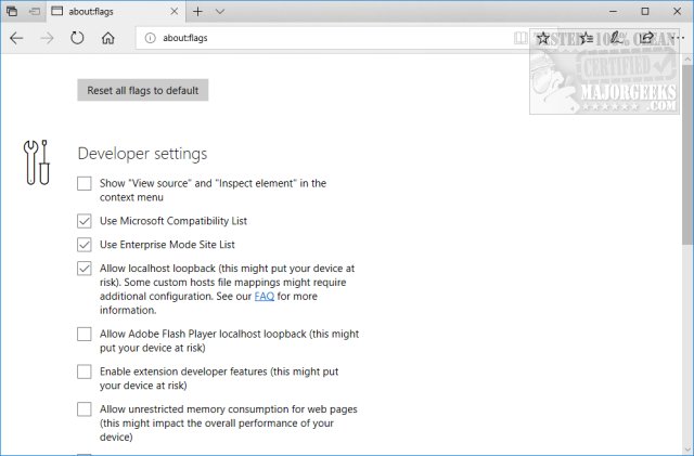How to Access Developer Settings, Diagnostics and More in Microsoft Edge