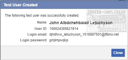 You will be given a Name, User ID, Login email, and Login password.