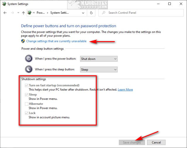 How to Add or Remove Sleep in Windows 10 Power Menu