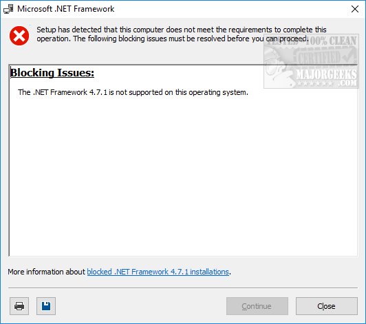 Can not uninstall the .NET Framework. Other applications on your ...