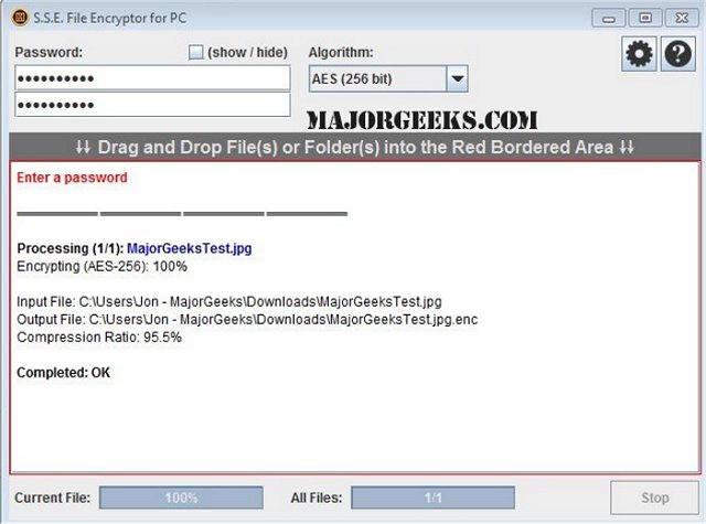 S.S.E File Encryptor Secures Confidential Data