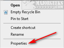 Removing Properties is simple with Group Policy Editor, available to anyone using Windows 10 Pro ...