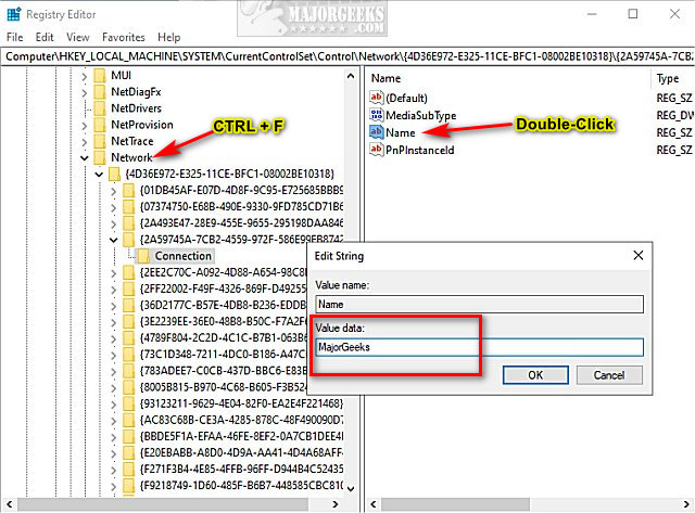 Rename a Network Adapter in Command Prompt or PowerShell