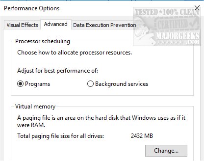 By default, everything should be grayed out. As we said, Windows ...