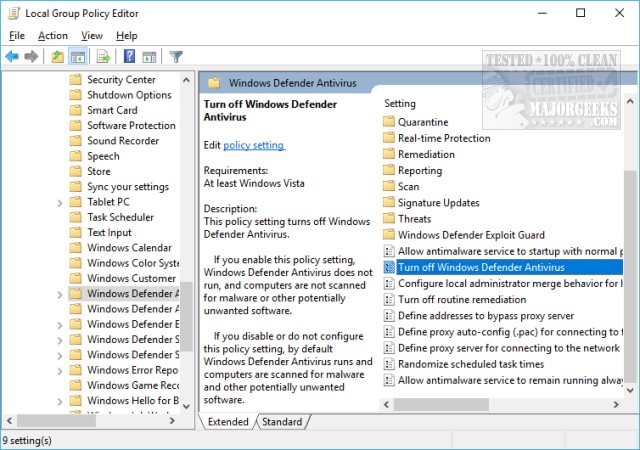 Navigate to Computer Configuration > Administrative Templates > Windows ...