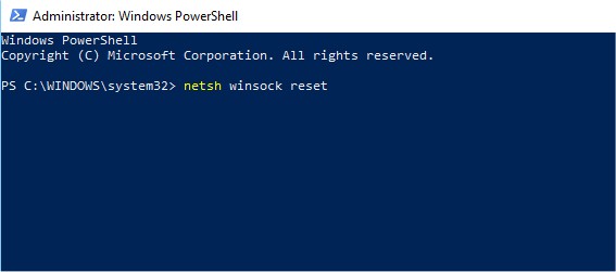 How To Reset Winsock on Windows 1087