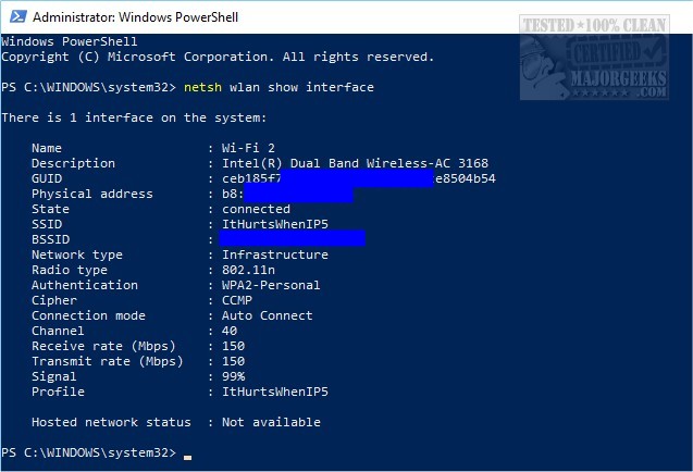 Assuming you're currently connected to the internet via Wi-Fi, open a ...