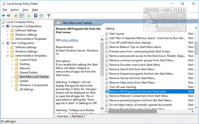 Click on Enabled . A new option will appear that says Choose one of the ...