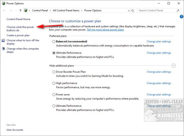 As you can see, your options are greyed out. Click on Change settings that are currently ...