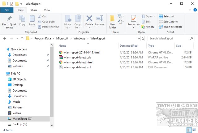 Using File Explorer, navigate to the above folder. If you don't see the ...