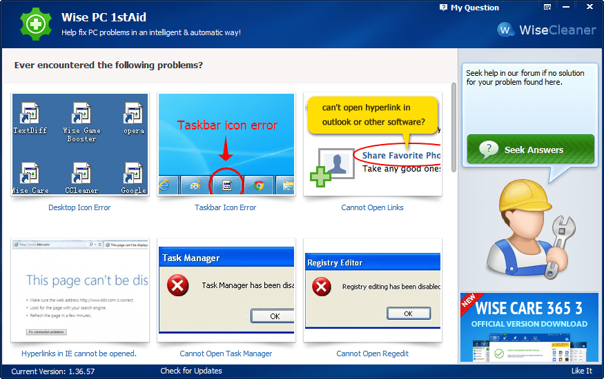 Download Wise PC 1stAid - MajorGeeks