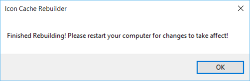 Download Thumbnail and Icon Cache Rebuilder for Windows 10 - MajorGeeks