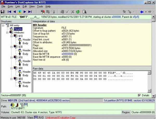 Download Runtime's DiskExplorer for NTFS - MajorGeeks