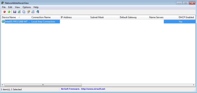Download NetworkInterfacesView - MajorGeeks