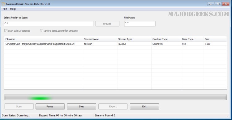 Download NoVirusThanks Stream Detector - MajorGeeks