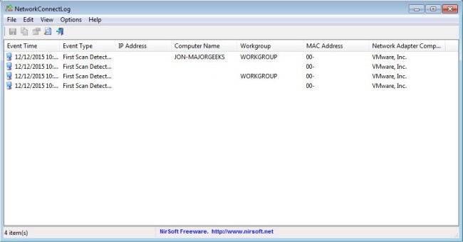 Download NetworkConnectLog - MajorGeeks