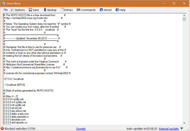 Download Hosts Blocker - MajorGeeks