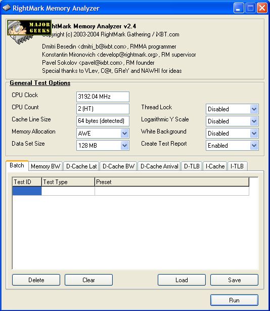 Download RightMark Memory Analyzer - MajorGeeks