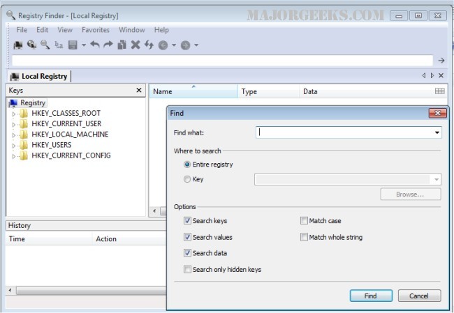 Download Registry Finder - MajorGeeks