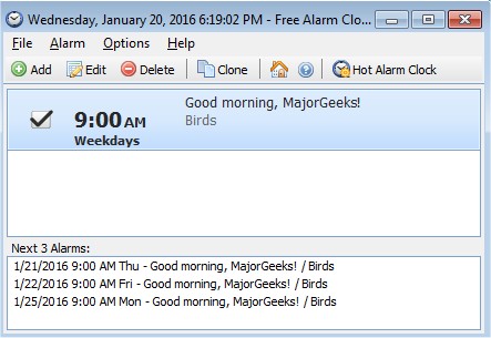 Download Free Alarm Clock - MajorGeeks