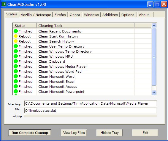 Download CleanMOCache - MajorGeeks