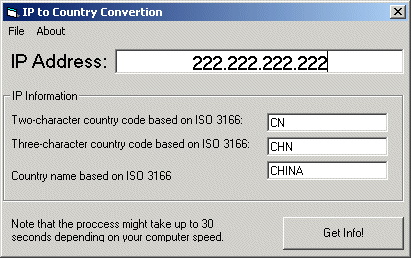 Download IP To Country Converter 2.0 - MajorGeeks