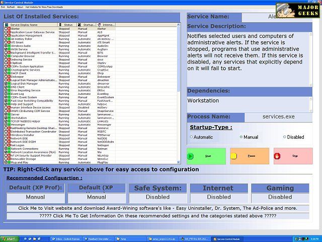 Download Service Controller XP - MajorGeeks