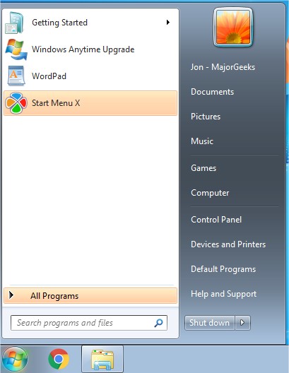 Download Start Menu X - MajorGeeks