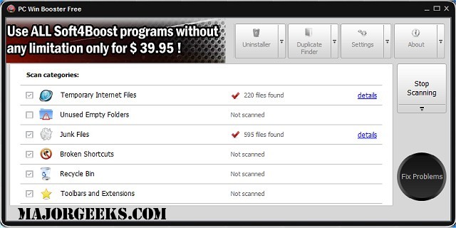 Download Soft4Boost PC Win Booster Free - MajorGeeks