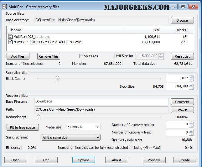 Download MultiPar - MajorGeeks