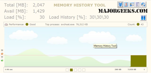 Download Memory History Tool - MajorGeeks