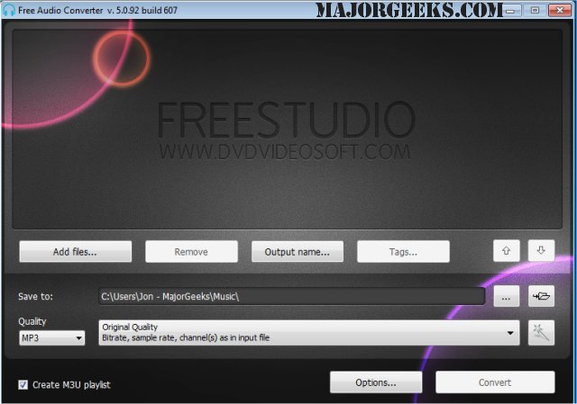 Download DVDVideoSoft Free Audio Converter - MajorGeeks