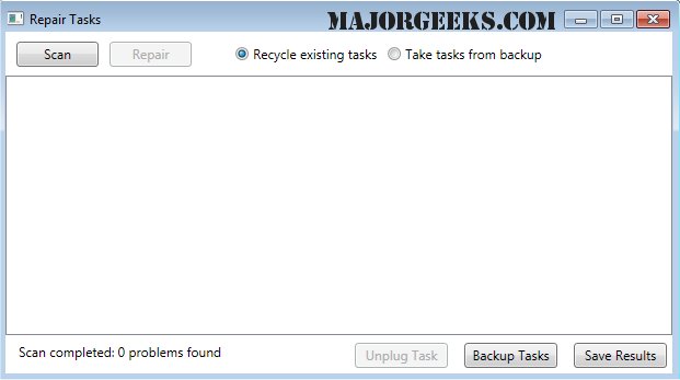 Download Repair Tasks - MajorGeeks