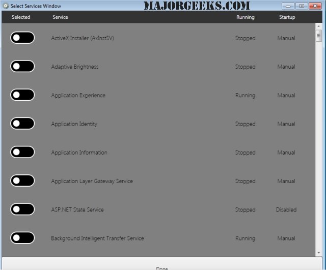 Download My Windows Services Panel - MajorGeeks