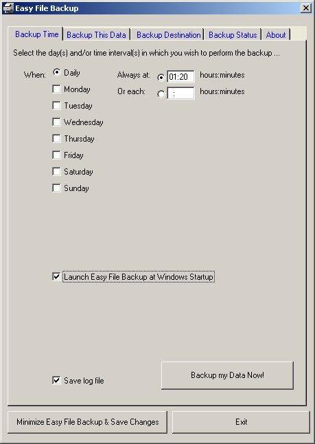 Download Easy File Backup - MajorGeeks