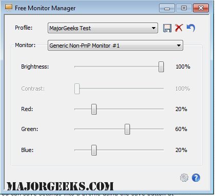 Download Free Monitor Manager - MajorGeeks