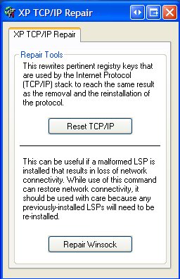 Download XP TCP/IP Repair - MajorGeeks
