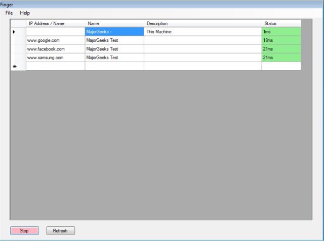 Download Pinger - MajorGeeks