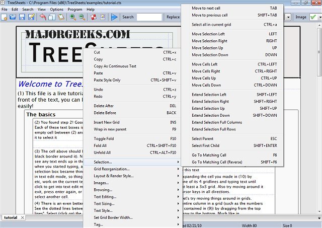 Download TreeSheets - MajorGeeks